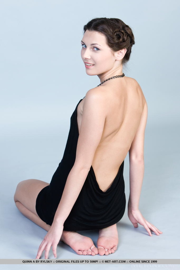 Lovely Brunette Strips Her Sexy Black Dress Xxx Dessert Picture 7